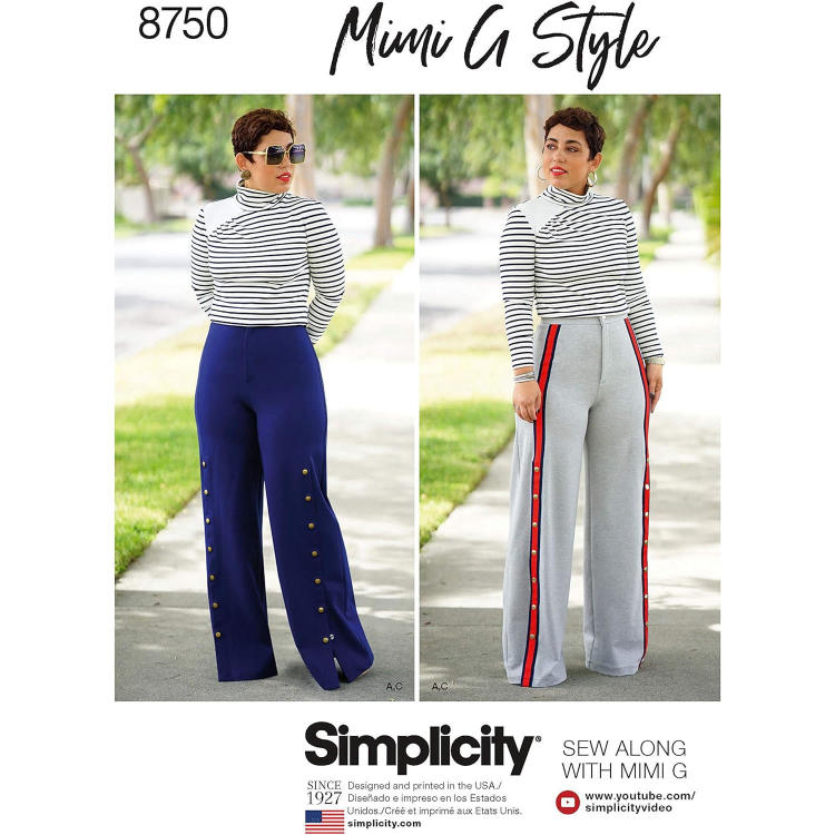 S8750 - Simplicity Women's Shirts and Wide Leg Pants Sewing Patterns by ...