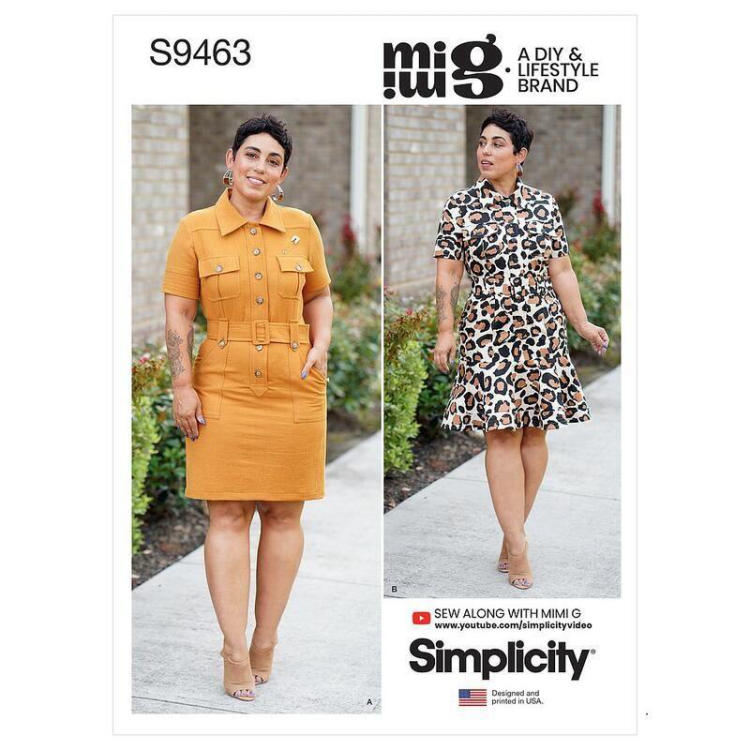 S9463 - Simplicity Sewing Pattern Misses' Shirt Dress with Belt ...
