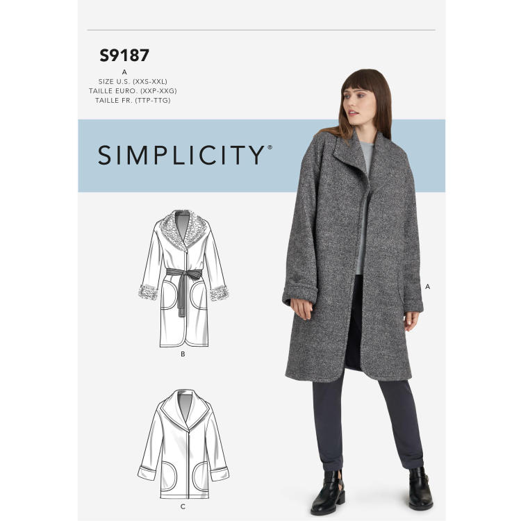 S9187 - Simplicity Misses' Jacket & Coats - Simplicity | NeedleMe